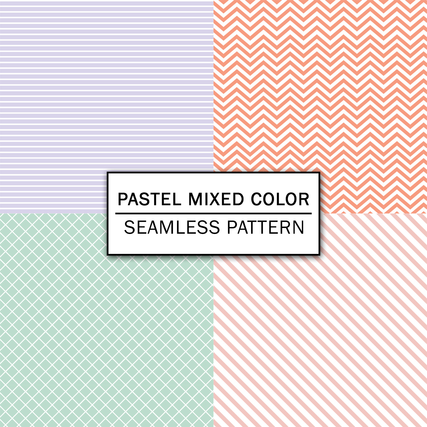 Pastel Mixed Color Digital Paper Spring Digital Paper Scrapbooking ...